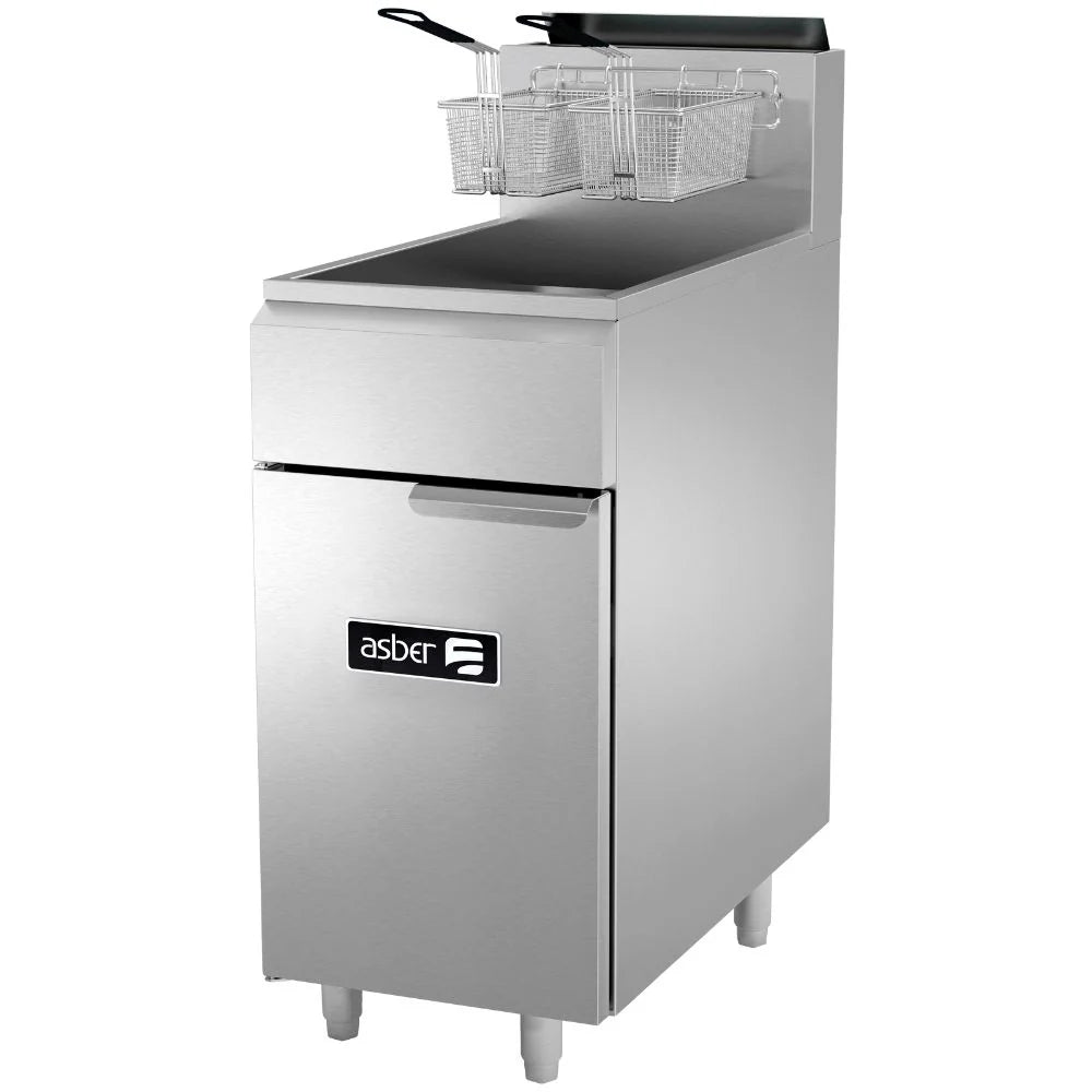 Freidora ASBER AEF-50-S GLP 1 Tina 3 Quemadores Gas Acero Inoxidable 5