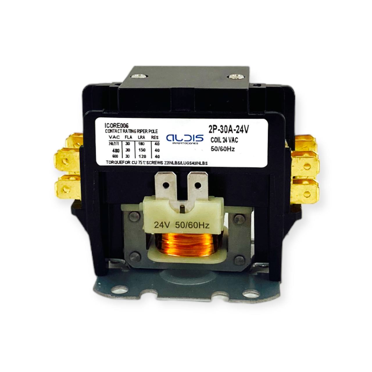 Contactor 2 Polos 30A 120VAC