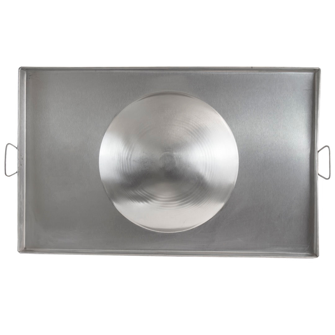 Comal Bola Central 50X80 A. Inox.