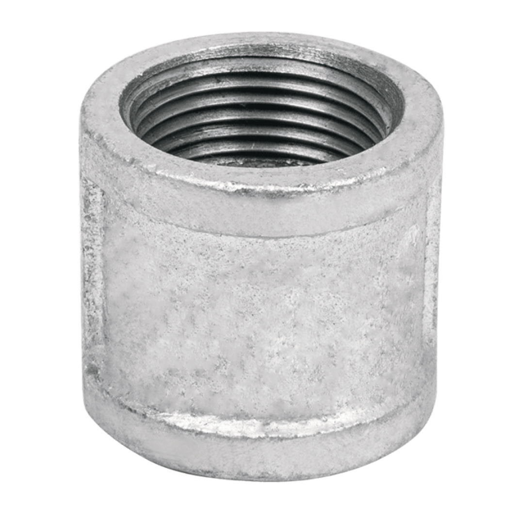 Cople Liso Galvanizado 3/4